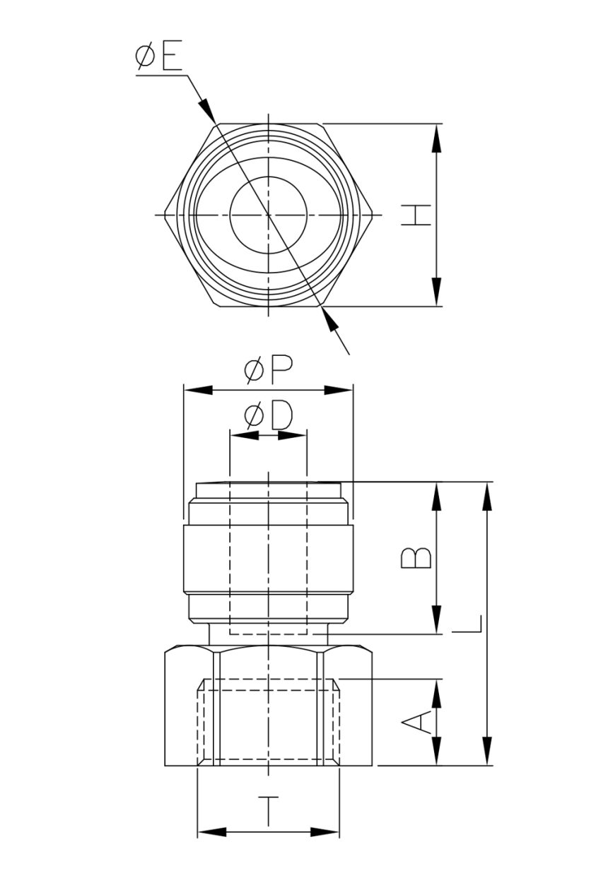 CDC Fluidfit HCF-N 1/4 Dişi Rekor - Ethicwater